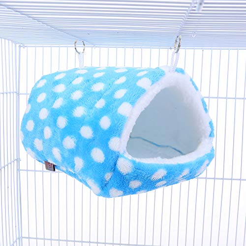 Filhome Small Animal Bed Set, Hamster Hammock House Guinea Pig Bed Rat Sleep Pad Mat Cage Accessories for Sugar Glider Chinchilla