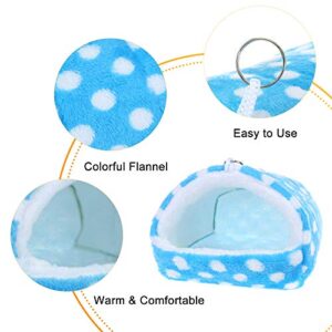 Filhome Small Animal Bed Set, Hamster Hammock House Guinea Pig Bed Rat Sleep Pad Mat Cage Accessories for Sugar Glider Chinchilla