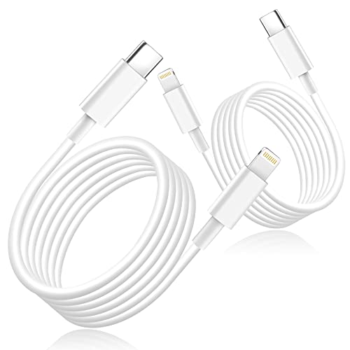 Fast iPhone Charger Cable,iPhone Charging Cable Cord [Apple MFi Certified] 2Pack 6FT Long iPhone Charger Cord,USB C to Lightning Cable For iPhone 14/14 Plus/13/13 Pro/12 MiNi/11/11 Pro/XR/iPad/AirPods