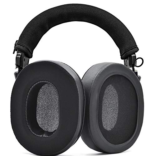 Earpad Repair Parts Suit Replacement Cooling Gel Ear Pad and Headband Pad Compatible with Audio Technica M30 M40 M50 M50X M50S M40X Headphone