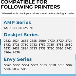 Penguin Remanufactured Printer Ink Cartridge Replacement for HP 65XL,65 XL Used for Hp AMP 100 120 125 130 Deskjet 2622 2624 2652 3732 3752 Envy 5020 5030 (1 Black,1 Color) Combo Pack