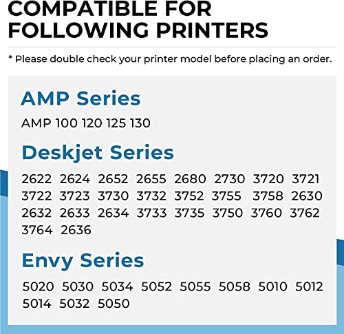 Penguin Remanufactured Printer Ink Cartridge Replacement for HP 65XL,65 XL Used for Hp AMP 100 120 125 130 Deskjet 2622 2624 2652 3732 3752 Envy 5020 5030 (1 Black,1 Color) Combo Pack