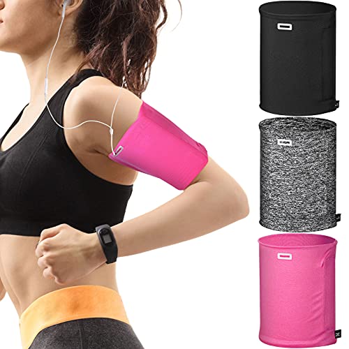 3 Pieces Phone Armband Running Armband Phone Sleeve for Running Arm Bands for Cell Phone Running Phone Holder Arm Bands for Running Walking Hiking Jogging Travel