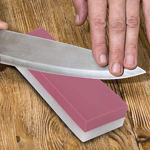 Sharpening Stone, 3000/ 8000 Grit Double Sides Kitchen Sharpening Stone Chopper Knife Sharpener Scissors Tool Whetstone for Chopper Shave Knife, 2 x 1 x 0.4in