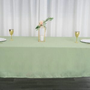 Efavormart 60x102 SAGE Wholesale Linens Rectangle Polyester Tablecloths Banquet Table Linen Wedding Party Restaurant Tablecloth