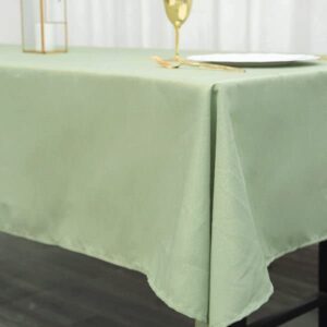 Efavormart 60x102 SAGE Wholesale Linens Rectangle Polyester Tablecloths Banquet Table Linen Wedding Party Restaurant Tablecloth