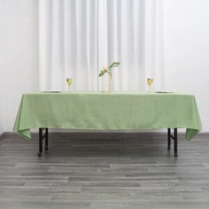 Efavormart 60x102 SAGE Wholesale Linens Rectangle Polyester Tablecloths Banquet Table Linen Wedding Party Restaurant Tablecloth