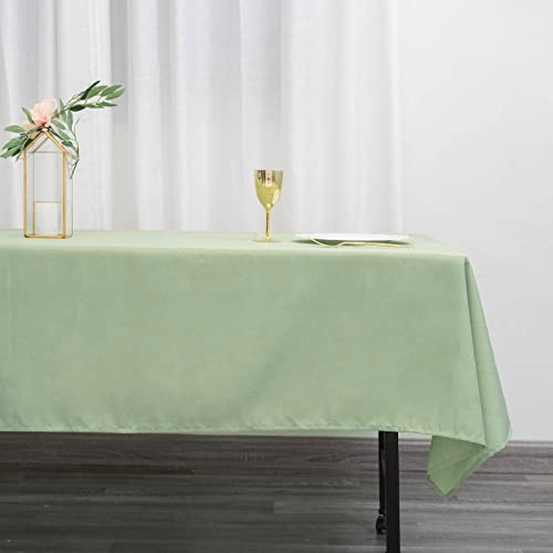 Efavormart 60x102 SAGE Wholesale Linens Rectangle Polyester Tablecloths Banquet Table Linen Wedding Party Restaurant Tablecloth