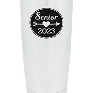 ThisWear Class of 2023 Mug Senior 2023 20oz Stainless Steel Insulated Travel Mug With Lid White