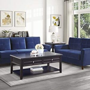 Lexicon Morgan Living Room Loveseat, Blue