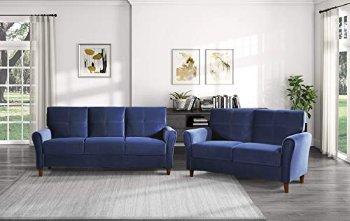 Lexicon Morgan Living Room Loveseat, Blue