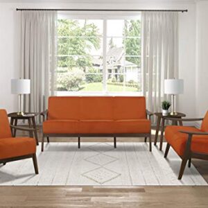 Lexicon Savry Living Room Sofa, Orange