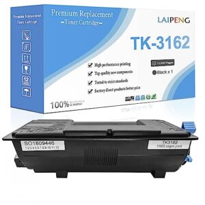 laipeng compatible toner cartridge tk3162 tk-3162 tk 3162 for kyocera ecosys p3145dn p3150dn m3145idn m3645dn m3645idn p3045dn p3050dn p3055dn p3155dn p3060dn p3260dn m3860idn m3860idnf (black)