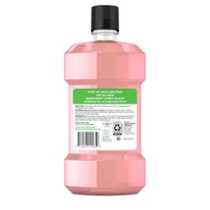 Listerine Zero Alcohol Mouthwash, Limited Edition Grapefruit Rose Flavor, 500 mL(Pack of 2)