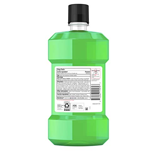 Listerine Smart Rinse Kids Fluoride Anticavity Mouthwash, Mint Shield Flavor, 500 mL