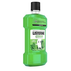 Listerine Smart Rinse Kids Fluoride Anticavity Mouthwash, Mint Shield Flavor, 500 mL