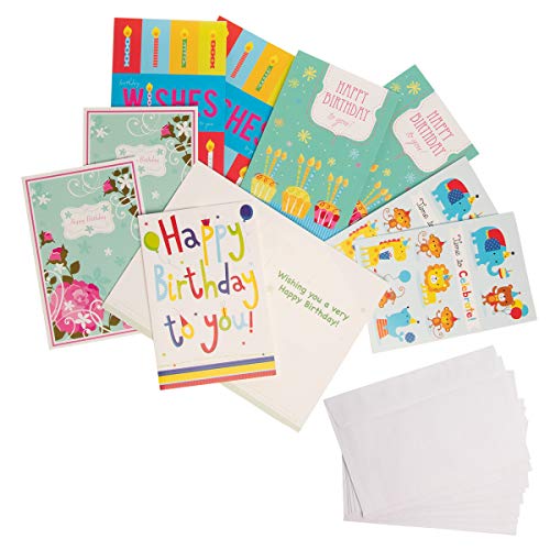 Paper Craft (80 Count Assorted Variety Boxed All Occasion Greeting Cards With Envelopes Birthday Get Well Sympathy Thank You Cards