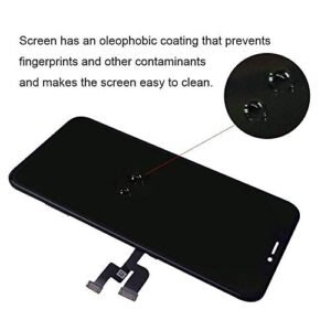 for iPhone 10 X 5.8 inch LCD Display Screen Replacement Digitizer Full Assembly 3D Touch Touchscreen with Waterproof Frame Adhesive Repair Tools in Black