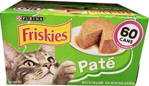 purina friskies cat food poultry/seafood 60 cans /5.5 oz net wt 330 oz, 330 oz