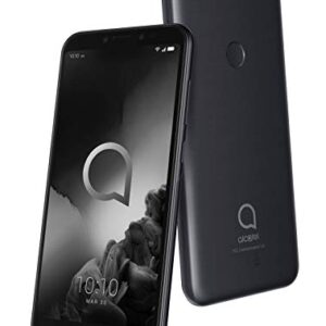 Alcatel 2019 1S 32 GB Unlocked Smartphone 5024J - 5.5" HD+, 32GB + 3GB RAM Android 9 Pie, 16MP Rear Camera, Dual SIM 4G LTE GSM Android with Advanced Security Face/Fingerprint Unlock Works Worldwide