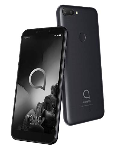 Alcatel 2019 1S 32 GB Unlocked Smartphone 5024J - 5.5" HD+, 32GB + 3GB RAM Android 9 Pie, 16MP Rear Camera, Dual SIM 4G LTE GSM Android with Advanced Security Face/Fingerprint Unlock Works Worldwide