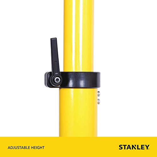 Stanley 24 Inch Oscillating Industrial High Velocity Pedestal Fan - Use for Shop, Garage or Warehouse, All-Metal Construction, 3 Speed Settings (ST-24POSC)