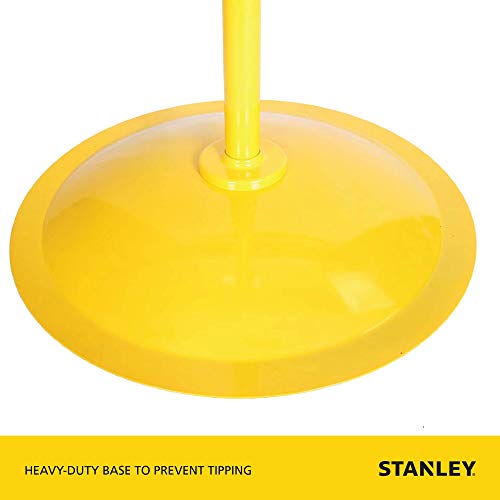 Stanley 24 Inch Oscillating Industrial High Velocity Pedestal Fan - Use for Shop, Garage or Warehouse, All-Metal Construction, 3 Speed Settings (ST-24POSC)