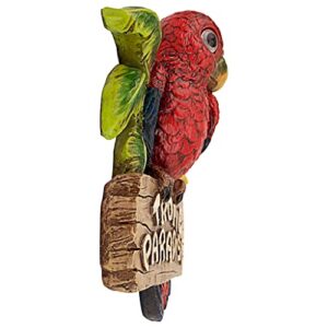 Design Toscano Tropic Parrot Paradise Wall Sculpture 10 Inch