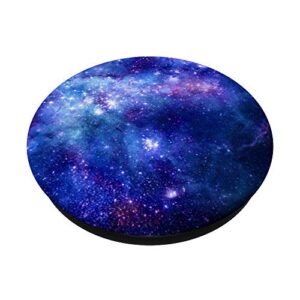 Space Pop socket Galaxy Nebula Blue White Purple PopSockets PopGrip: Swappable Grip for Phones & Tablets