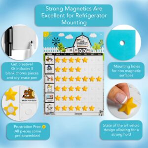 Playco Reward Chart for Kids Chores, Behaviors, Responsibility, Routines - Pre Assembled - Magnetic - A Must Have for Your Parenting Toolkit