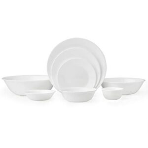 Corelle Winter Frost White, Chip Resistant, 50-Piece Dinnerware Set