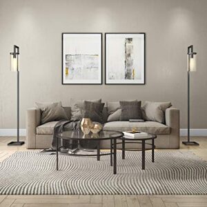 Henn&Hart Round Nested Coffee Table in Blackened Bronze, Coffee Table coffee tables for living room, studio apartment essentials