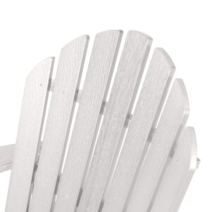 Highwood AD-CHL1-WHE Hamilton Made in the USA Adirondack Chair, Adult Size, White