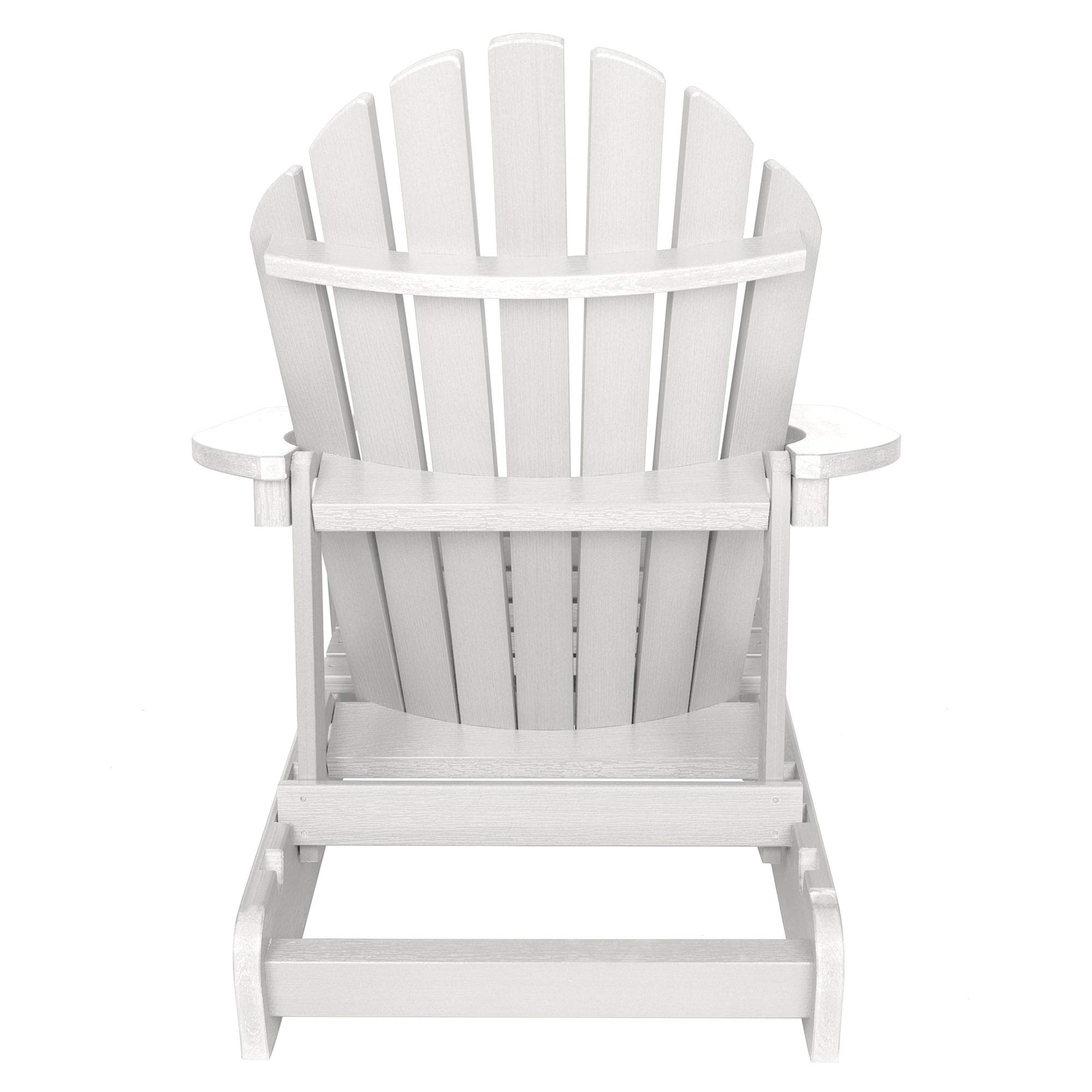 Highwood AD-CHL1-WHE Hamilton Made in the USA Adirondack Chair, Adult Size, White