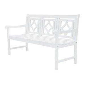 vifah bellevue outdoor patio diamond 5-foot bench