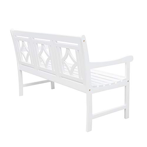 Vifah Bellevue Outdoor Patio Diamond 5-foot Bench