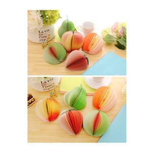 10 Styles 3D Fruit Shaped Portable Mini Sticky Notes Memo Scratch Pads Paper Notepads for Office School Holiday Gifts