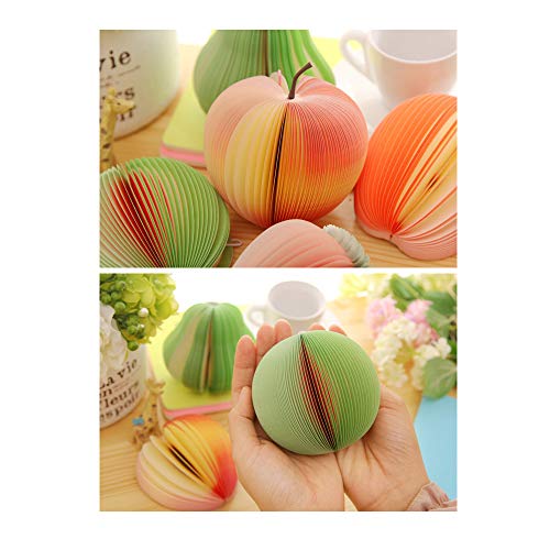 10 Styles 3D Fruit Shaped Portable Mini Sticky Notes Memo Scratch Pads Paper Notepads for Office School Holiday Gifts