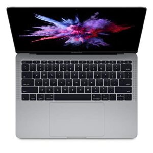 apple 13.3" macbook pro (mid 2017), 227ppi retina display, intel core i5 2.3ghz, 128gb pcie ssd, 8gb ddr3, 802.11ac, bluetooth, macos sierra, space gray (renewed)