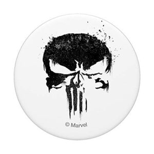 Marvel The Punisher Black Splatter Skull Logo (popsocket) PopSockets PopGrip: Swappable Grip for Phones & Tablets