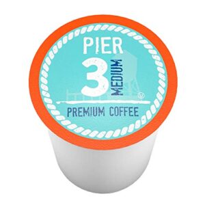 Pier 3 Coffee Pods Variety Pack, Compatible With 2.0 K Cup Brewers, 40Count