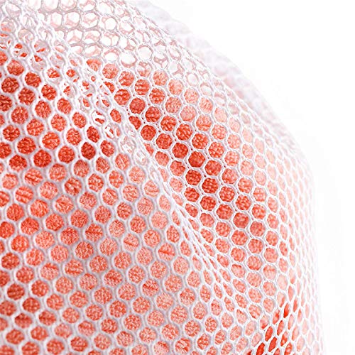 3 Pcs Commercial Mesh Laundry Bag - 20" x 28" - Sturdy white Mesh Material With Drawstring Closure. Ideal Machine Washable Mesh Laundry Bag For Factories, College, Dorm and Apartment Dwellers