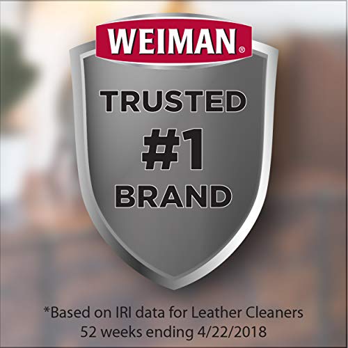 Weiman Leather Cleaner Wipes - 2 Pack with Microfiber Cloth - Clean Condition UV Protection Help Prevent Cracking or Fading of Leather Furniture, Car Interior, and Shoes