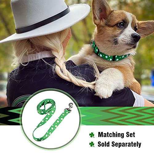 Native Pup St. Patrick's Day Dog Collars (Large, Lucky Shamrock)