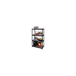 Lorell Wire Deck Shelving Storage Rack, Black