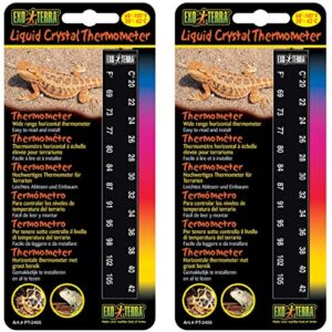 Exo Terra 2 Pack of Liquid Crystal Terrarium Thermometers