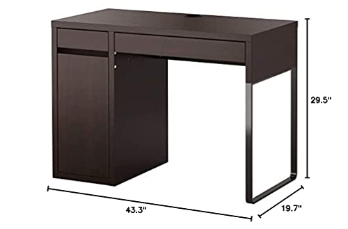 IKEA Micke Desk, Black-Brown