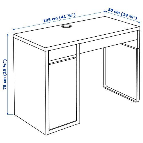 IKEA Micke Desk, Black-Brown