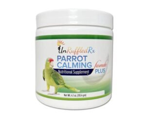 unruffledrx parrot calming formula dietary supplement for birds 4 oz. (300 servings)