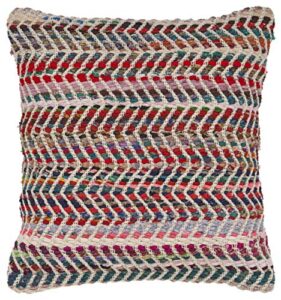 lr home chevron mutli throw pillow 18" x 18" multi